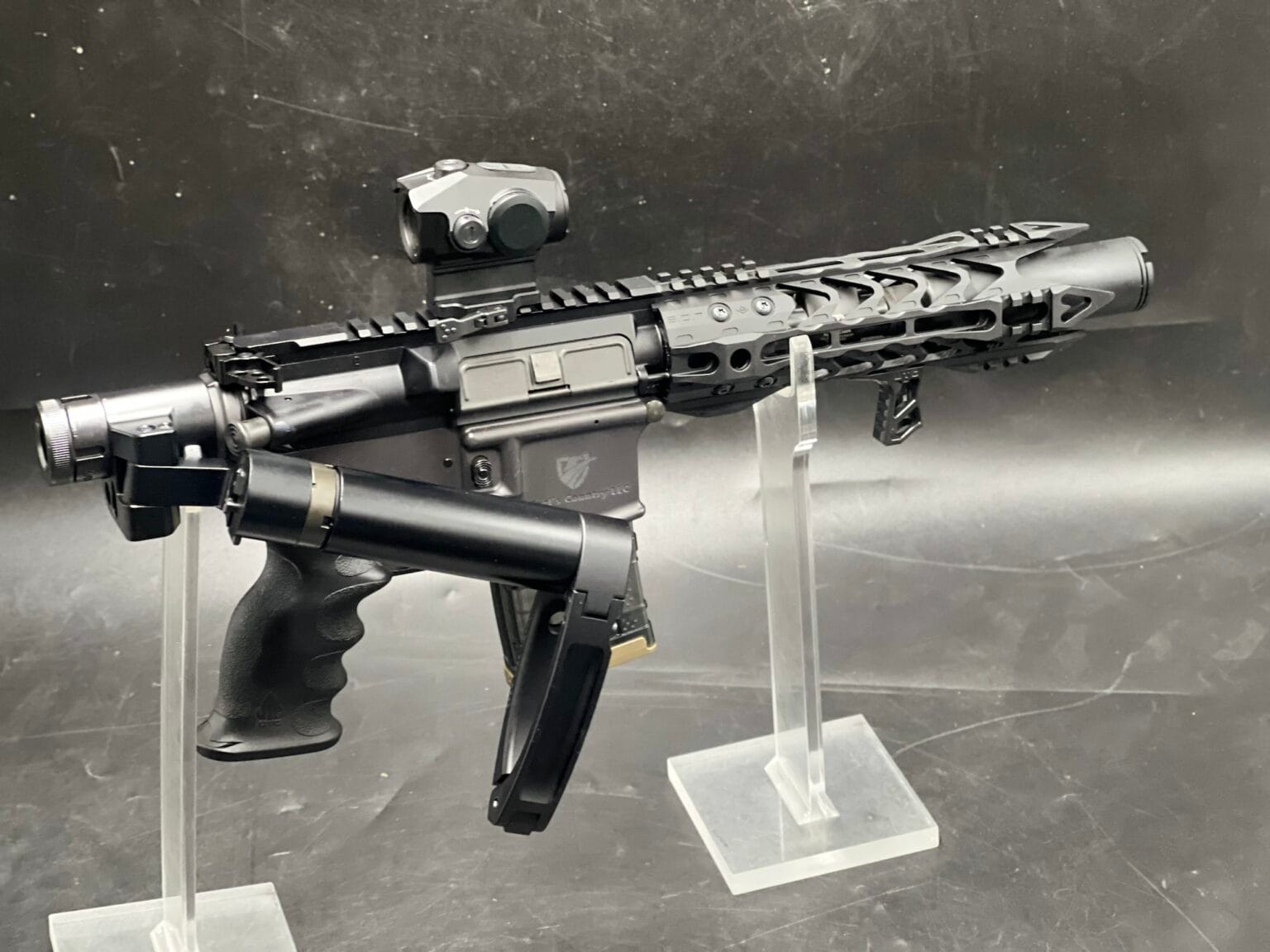 Suppressor READY! Folding 5″ Micro War Lance 300 SCW AR-15 Pistol ...